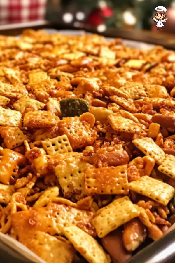Christmas Eve Savoury Snack Mix – Easy, Crunchy